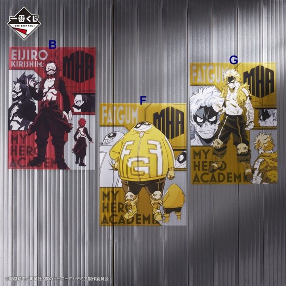 Bandai Namco | Art | Mha 8 Posters Of Midoriya Kirishima Fat Gum Mirio ...